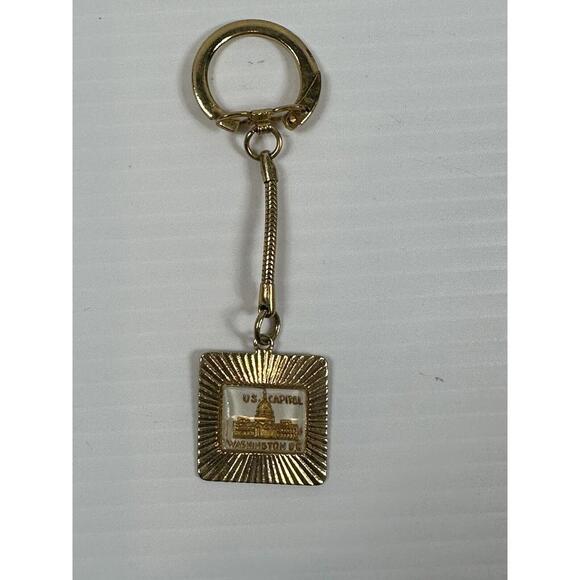 Other | Vintage Us Capitol Building Keychain Washington Dc Souvenir ...